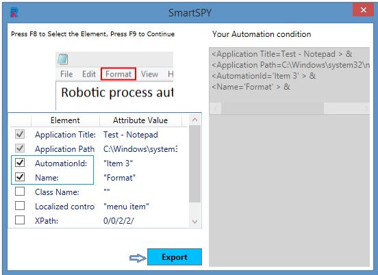 Desktop Automation- Get Attribute Element | Robility Docs